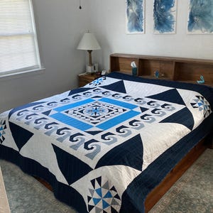 Mariner's Compass Medallion Queen Size Quilt - Etsy