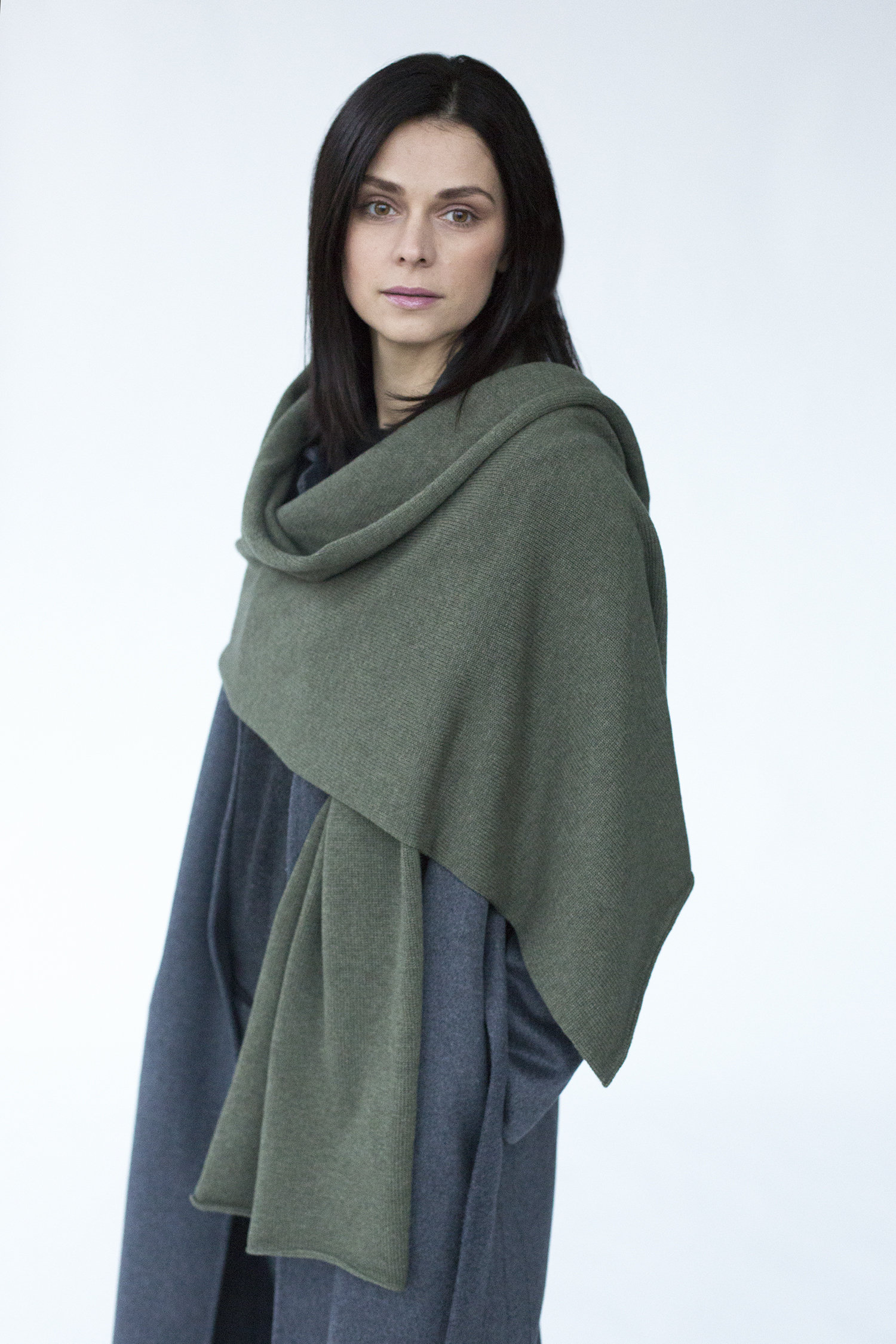 Knitted Merino Wool Winter Shawl - Cashmere Travel Scarf Wrap - Etsy UK
