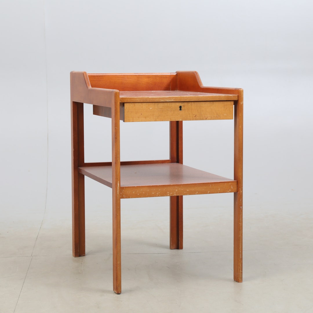 Carl Axel Acking Bedside Table Teak Swedish Architect - Etsy