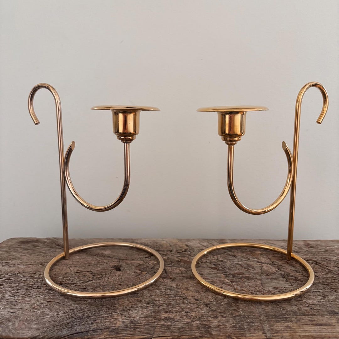 Rare Gunnar Ander Candle Holders Pair – Scandia Present, Sweden, 1970s ...