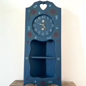 Swedish Folk Art Wall Clock, Standing / Hanging Clock | Corner Clock - Etsy