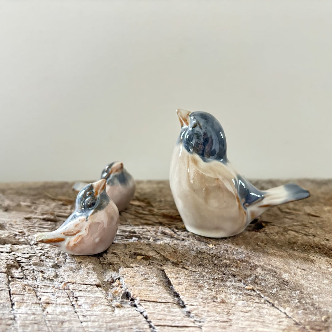 Vintage Fine Art Ceramic Birds Set by Dissing Keramik Hovedgaard ...