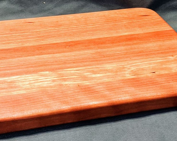 Natural Solid Cherry Hardwood Cutting Board, Charcuterie, Cheese Board ...