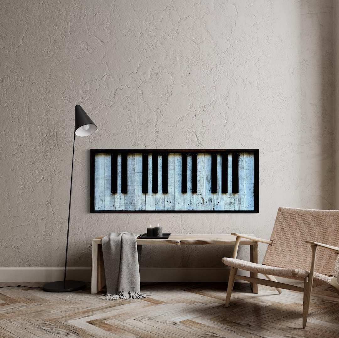 Reclaimed Pallet Wood Art: 3D Piano Wall Panel Decor - Etsy