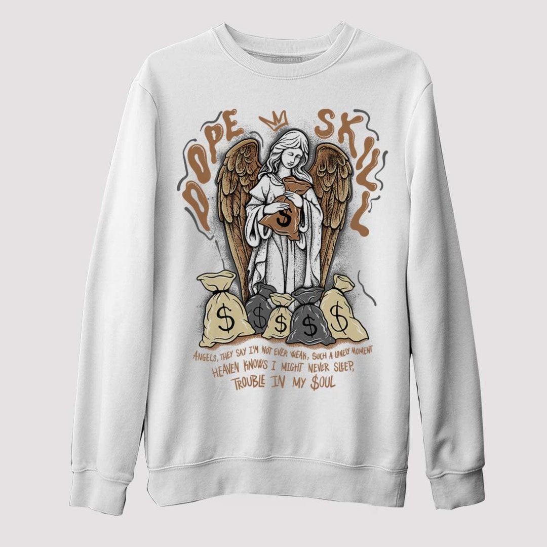GORE-TEX brown Kelp 6s Dopeskill Unisex Sweatshirt Angels Graphic - Etsy