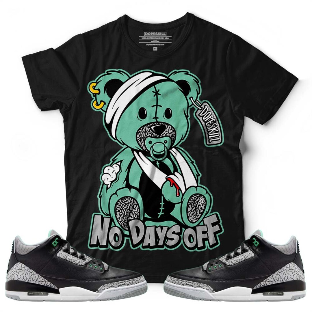 Green Glow 3s Dopeskill Unisex T-shirt Hurt Bear Graphic - Etsy