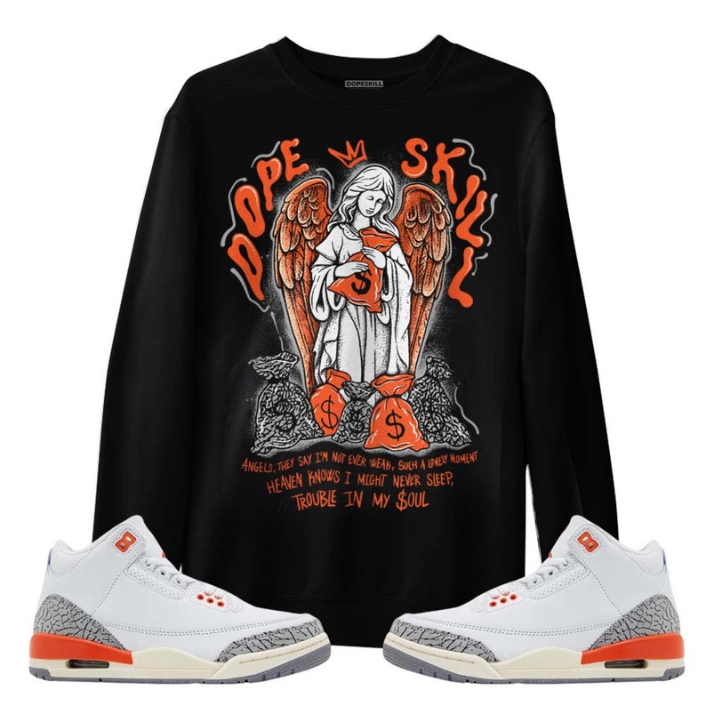 Georgia Peach 3s Dopeskill Unisex Sweatshirt Angels Graphic - Etsy