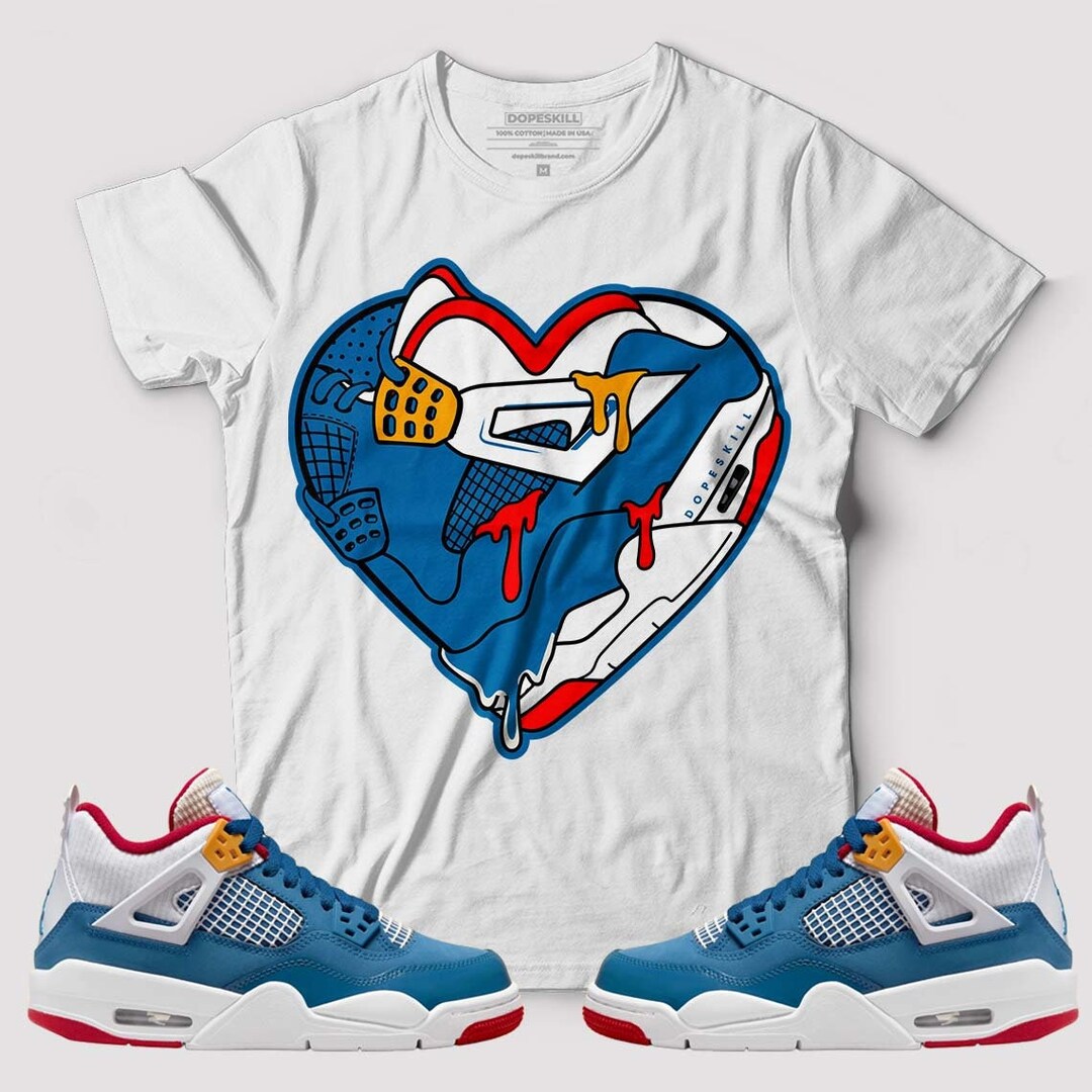 Messy Room 4s Dopeskill Unisex T-shirt Heart Jordan 4 Graphic - Etsy