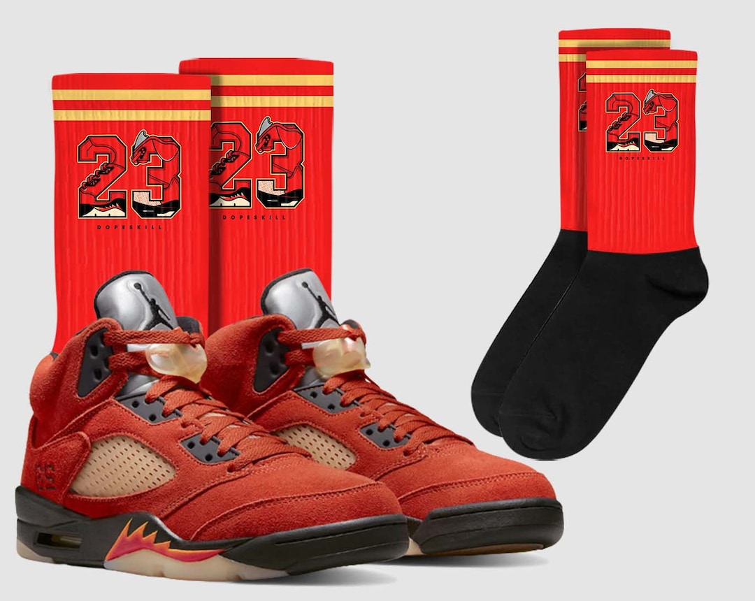 Dunk on Mars 5s Dopeskill Unisex Socks SPORT Graphic - Etsy