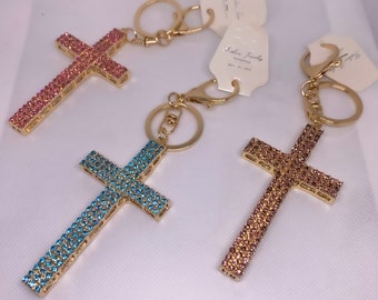 Cross Keychain - Etsy