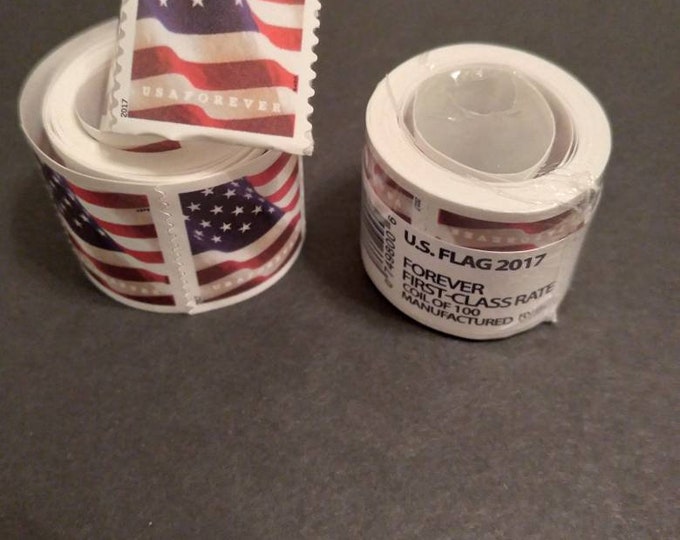 100 (1 Roll) USPS Forever Postage Stamps New and Sealed With Fast and ...