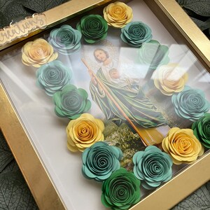 San Judas Tadeo, St. Jude Shadow Box, St. Jude, Christmas Gift, Gift ...