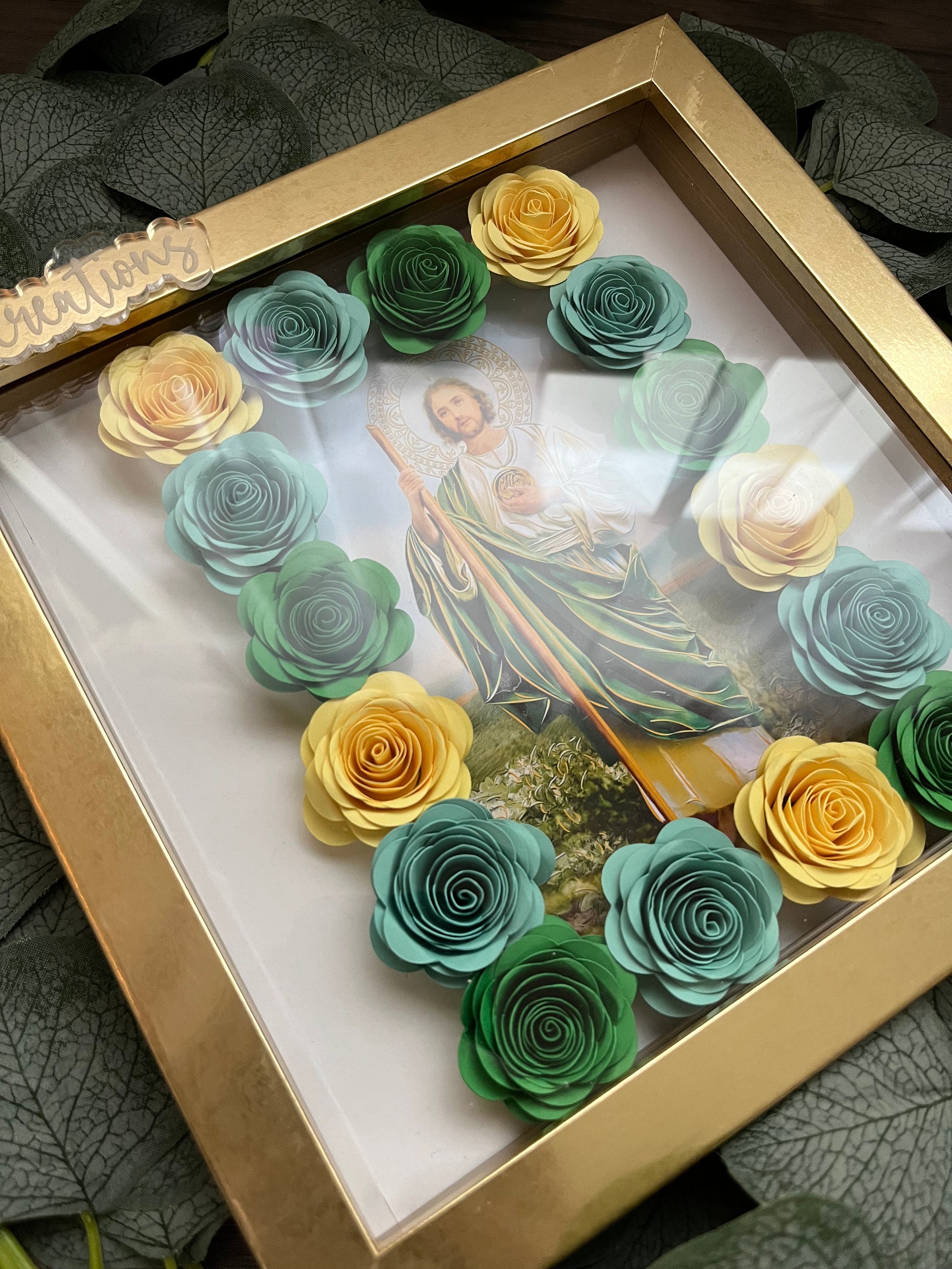 San Judas Tadeo, St. Jude Shadow Box, St. Jude, Christmas Gift, Gift ...