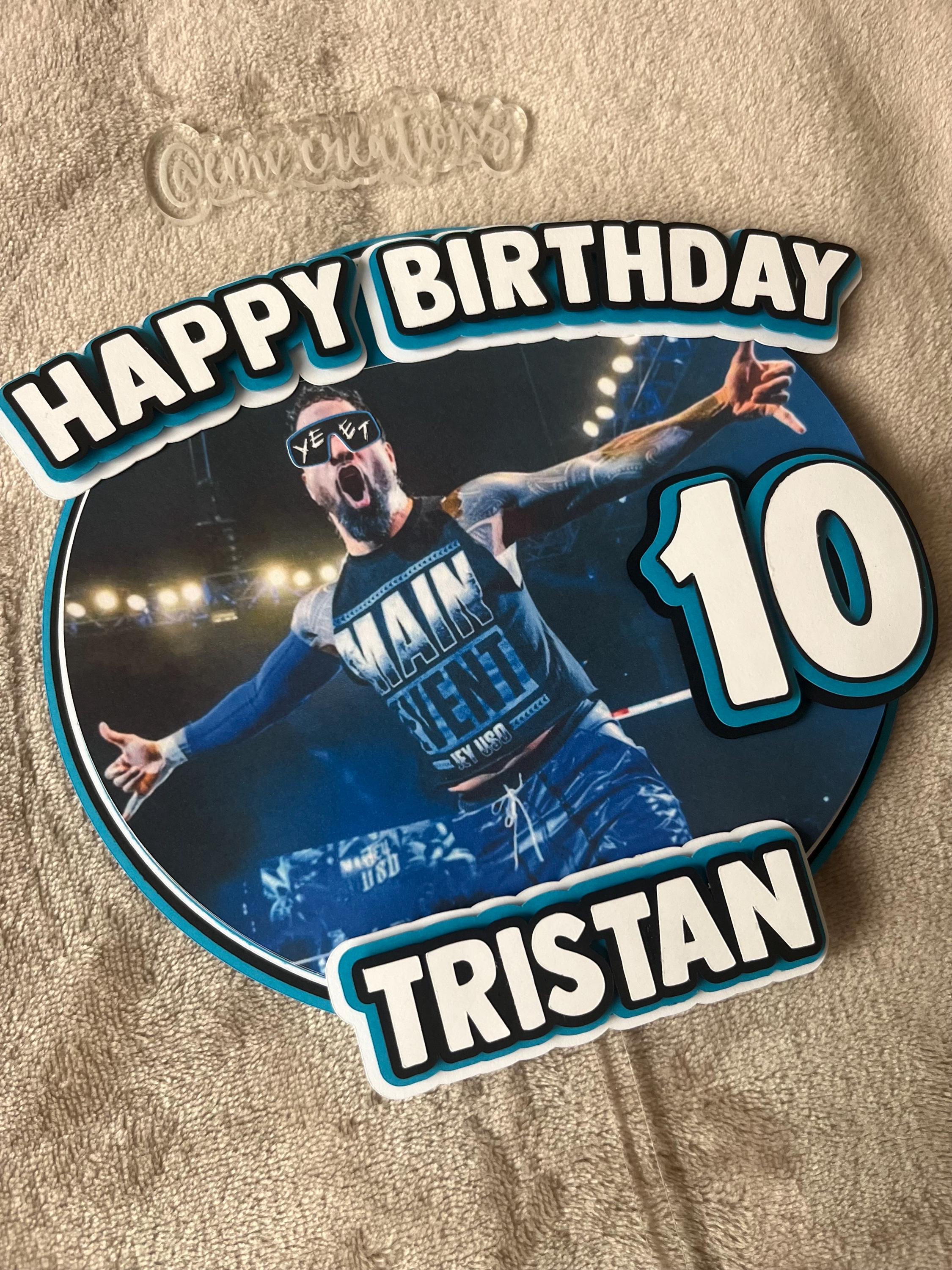Jey Uso Cake Topper, Personalized Cake Topper, Uso, Yeet, Boy Birthday ...