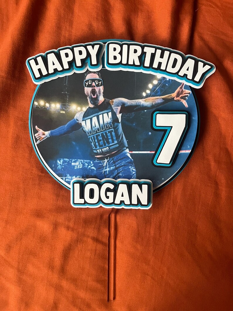 Jey Uso Cake Topper, Personalized Cake Topper, Uso, Yeet, Boy Birthday ...