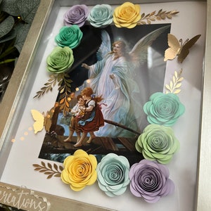 Angel De La Guarda, Guardian Angel Shadow Box, Christmas Gift, Gift for ...