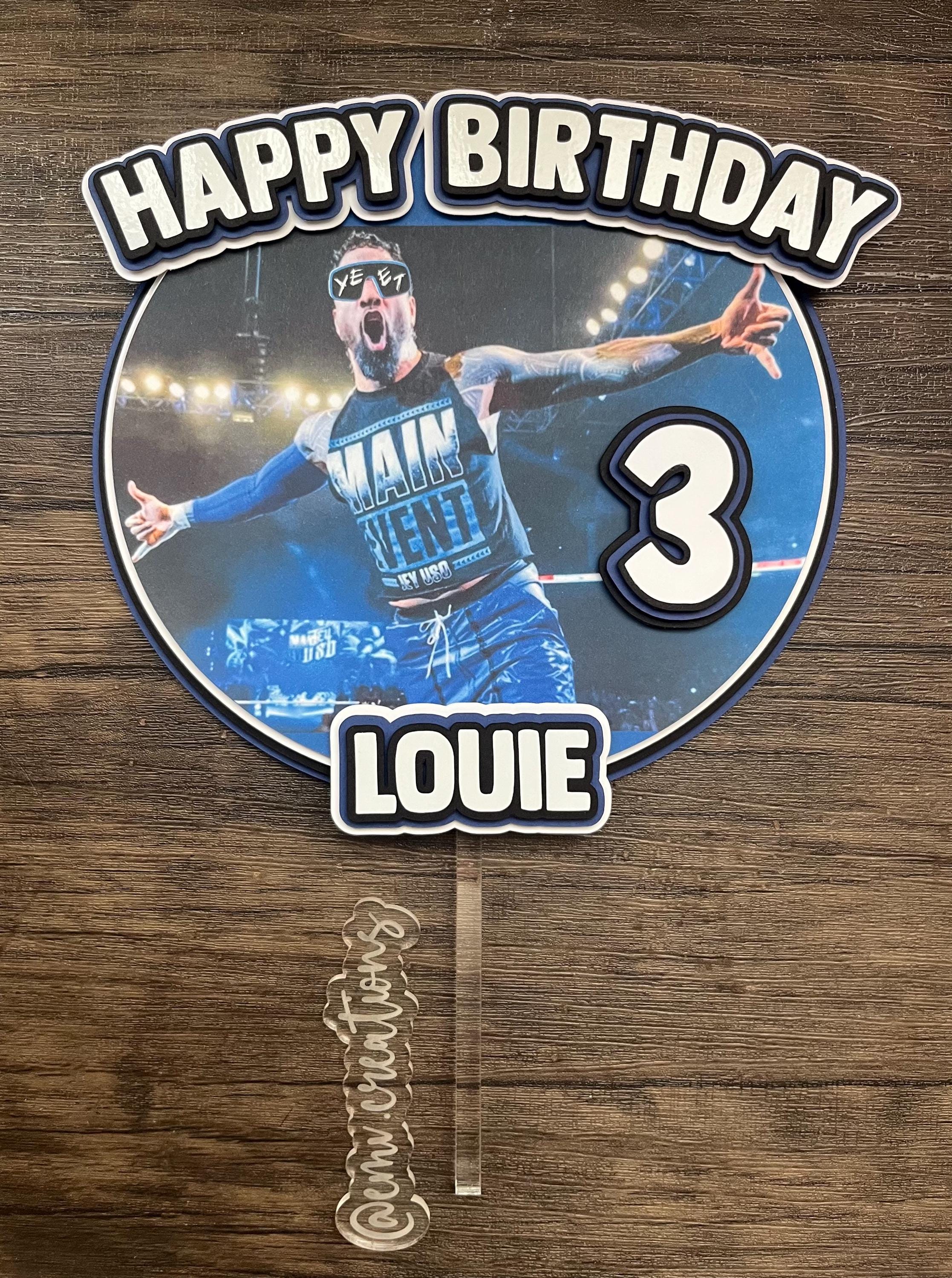 Jey Uso Cake Topper, Personalized Cake Topper, Uso, Yeet, Boy Birthday ...