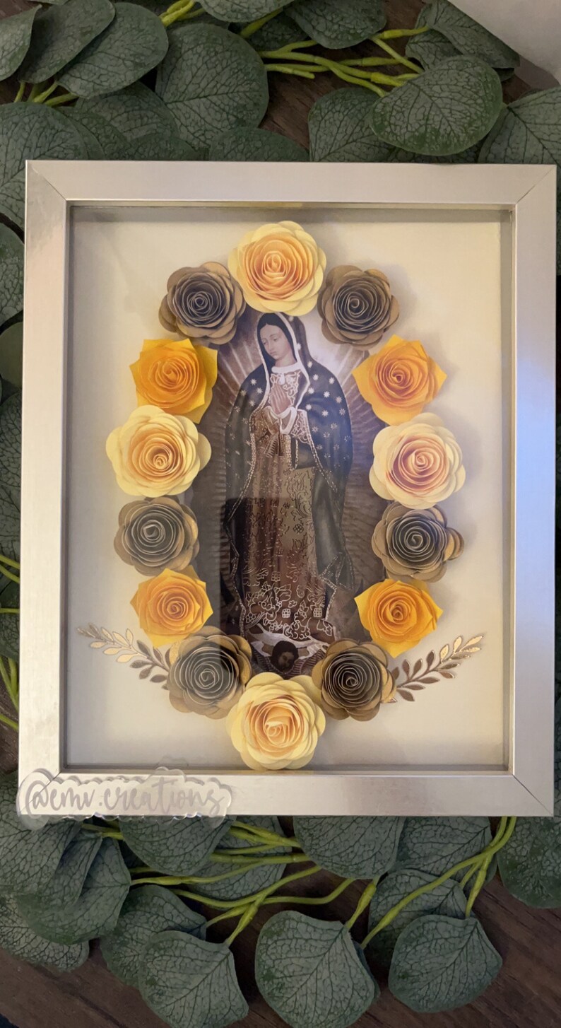 Virgen De Guadalupe, Virgen De Guadalupe Shadow Box, Our Lady of ...