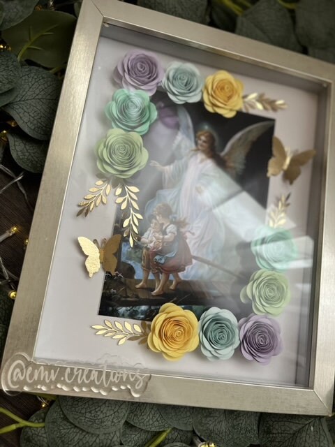 Angel De La Guarda, Guardian Angel Shadow Box, Christmas Gift, Gift for ...