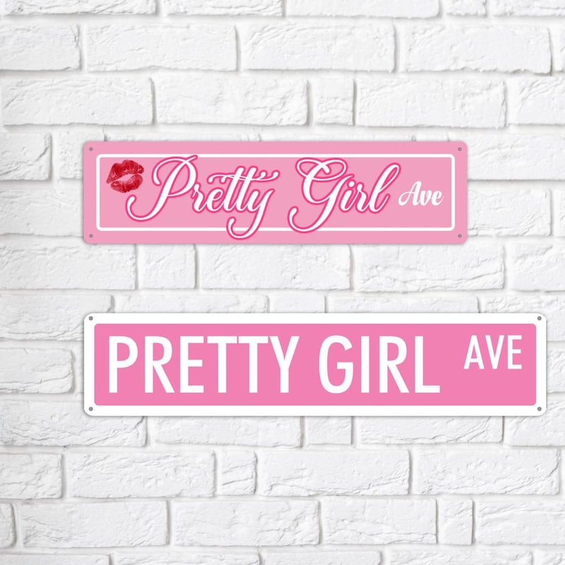 Pretty Girl Ave Sign - Etsy
