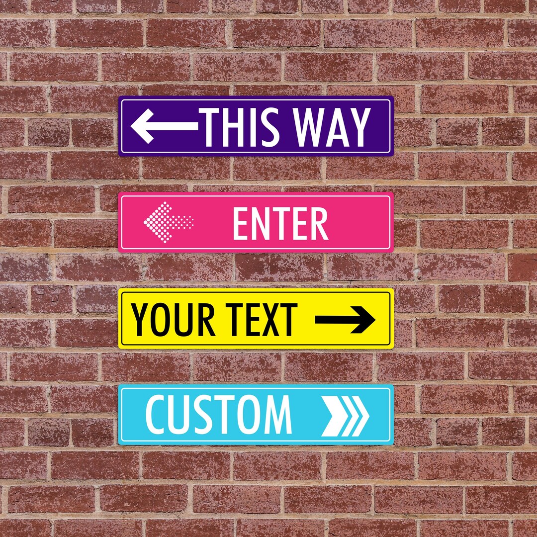 Personalized Street Sign,custom Arrow Sign,custom Street Sign ...