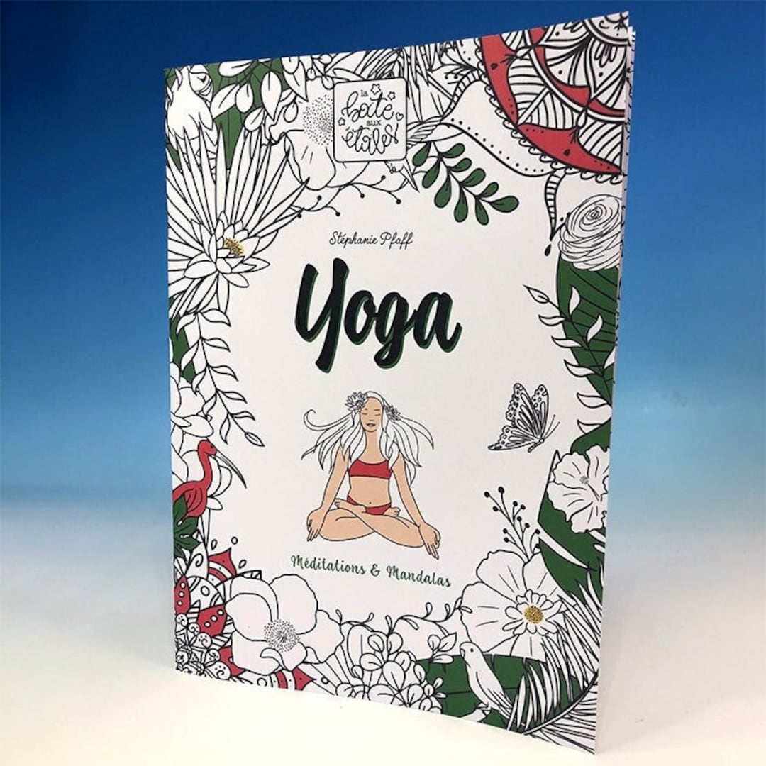 Coloring Book Yoga, Meditations and Mandalas - Etsy