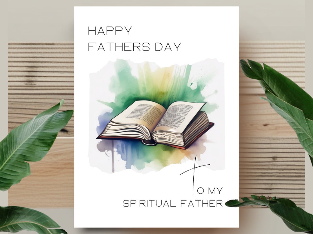 Printable Christian Father's Day Card Heartfelt Digital Download Gift ...