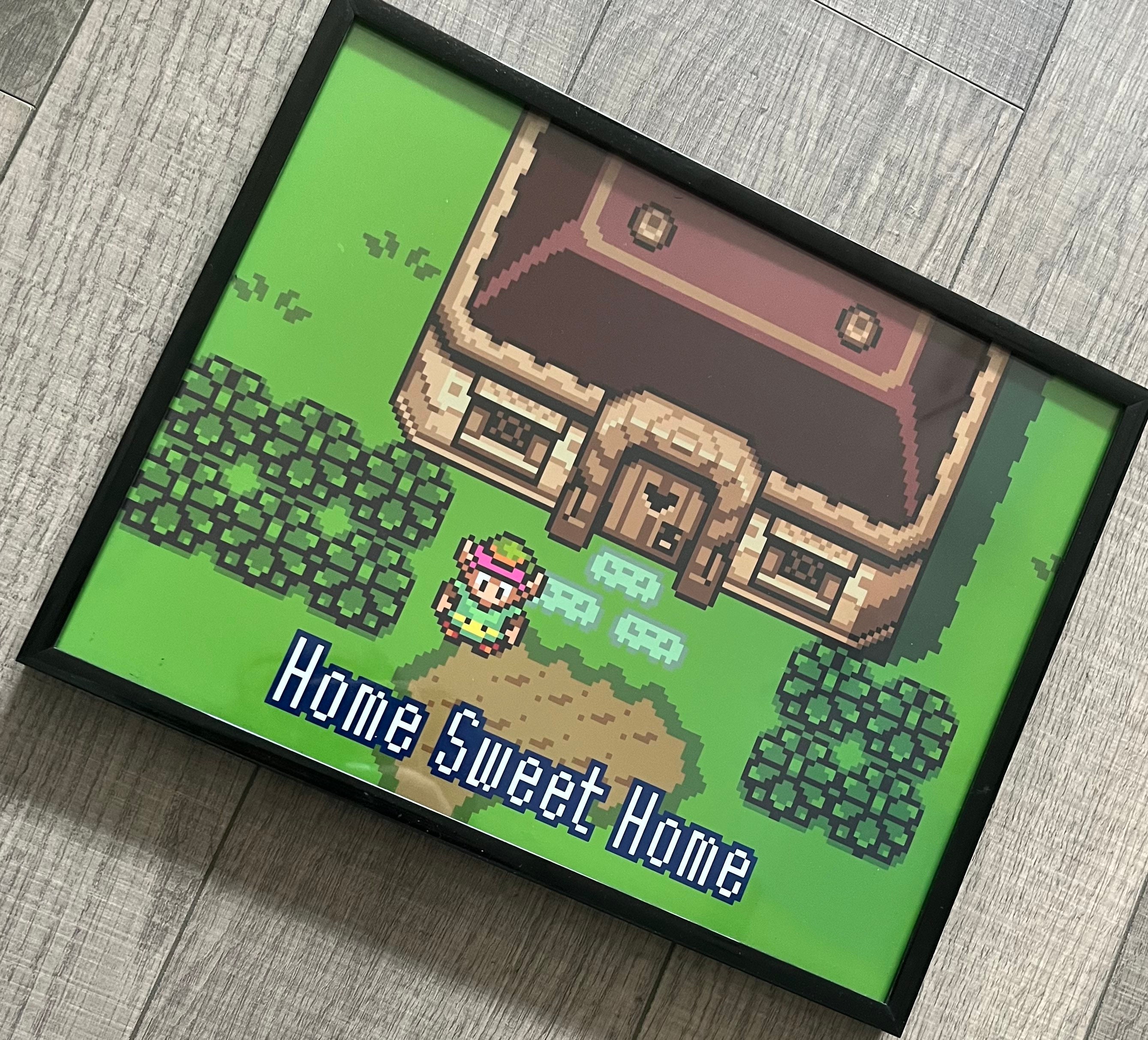 Home Sweet Home Zelda A Link to the Past Print - Etsy
