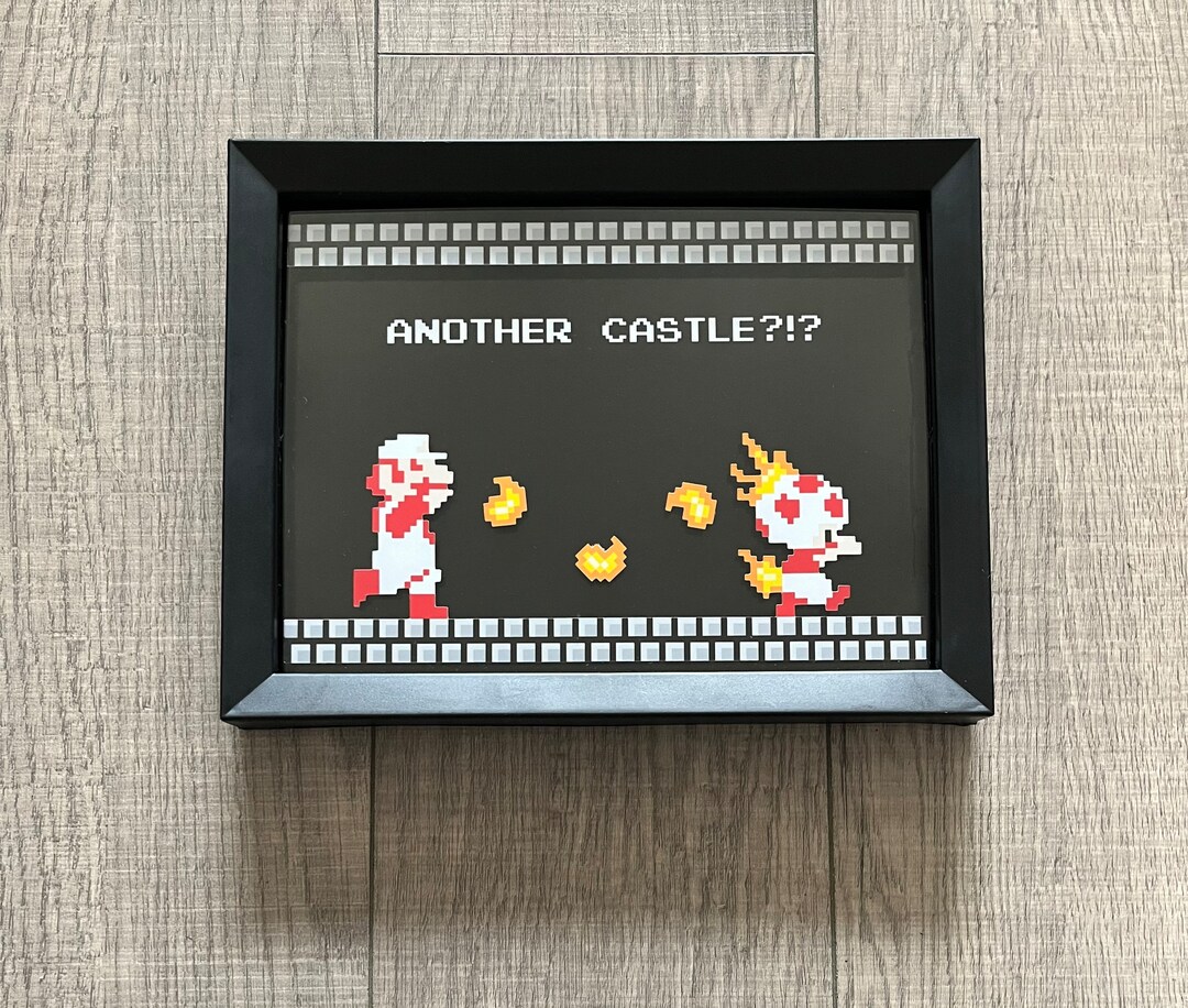 Another Castle? Super Mario Shadowbox - Etsy