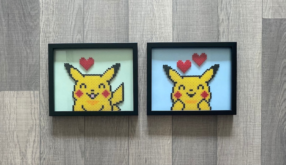 Pikachu! Handcrafted Framed Wall Art - Etsy
