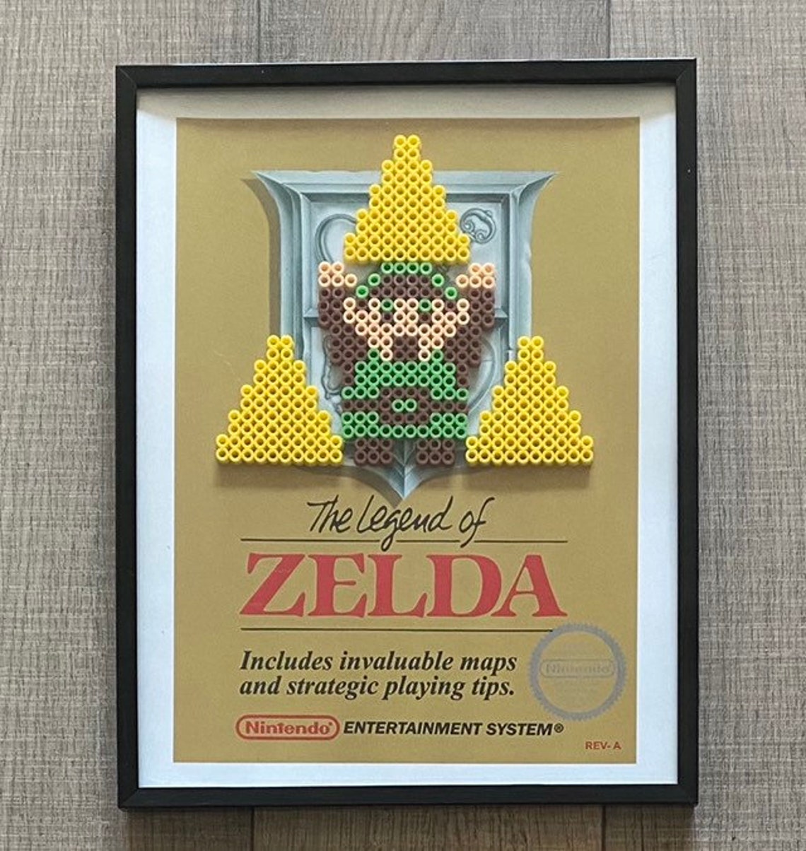 NES the Legend of Zelda Pixelated Box Cover Art. | Etsy