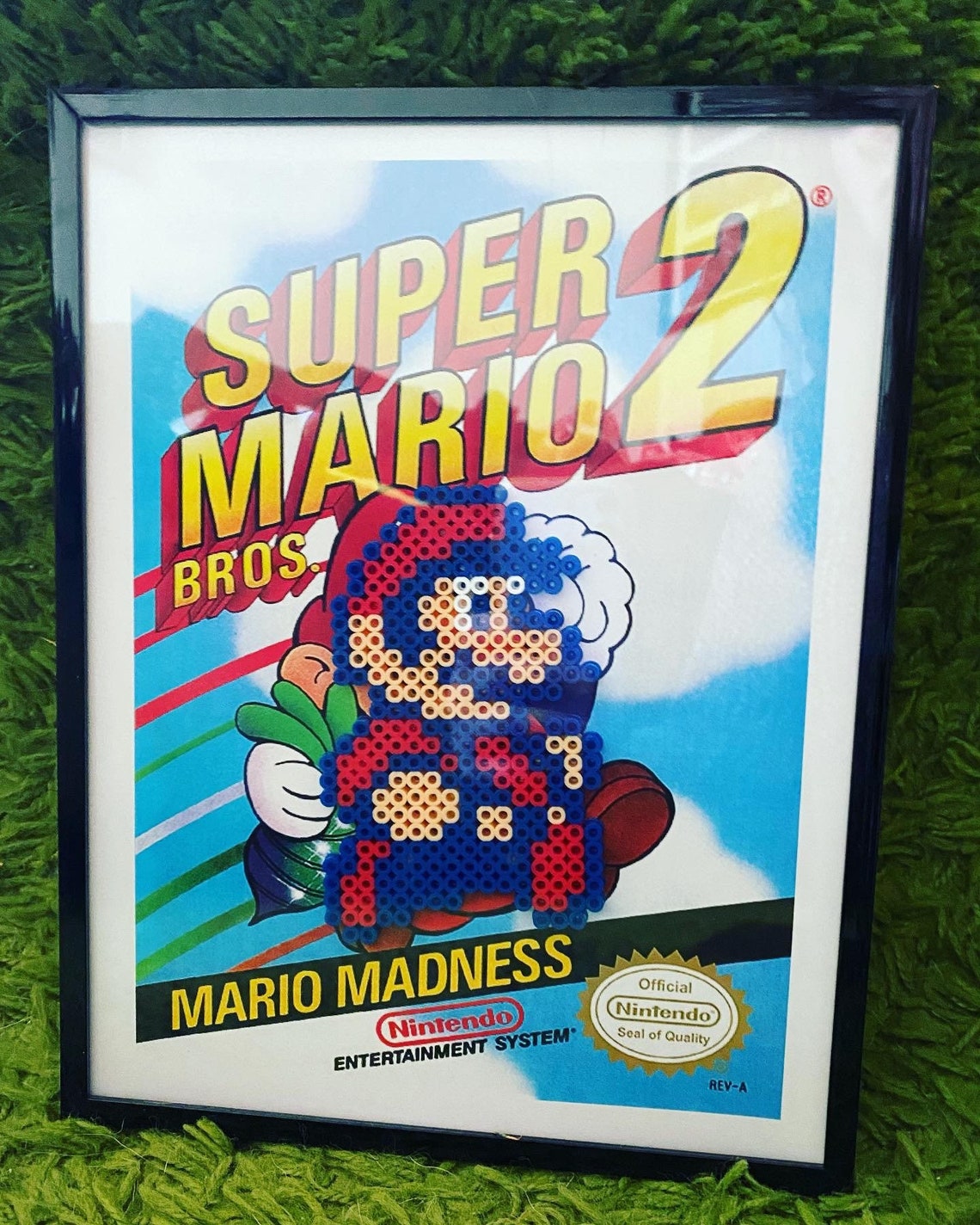 NES Super Mario Brothers 1 2 &3 Pixelated Box Cover Art - Etsy