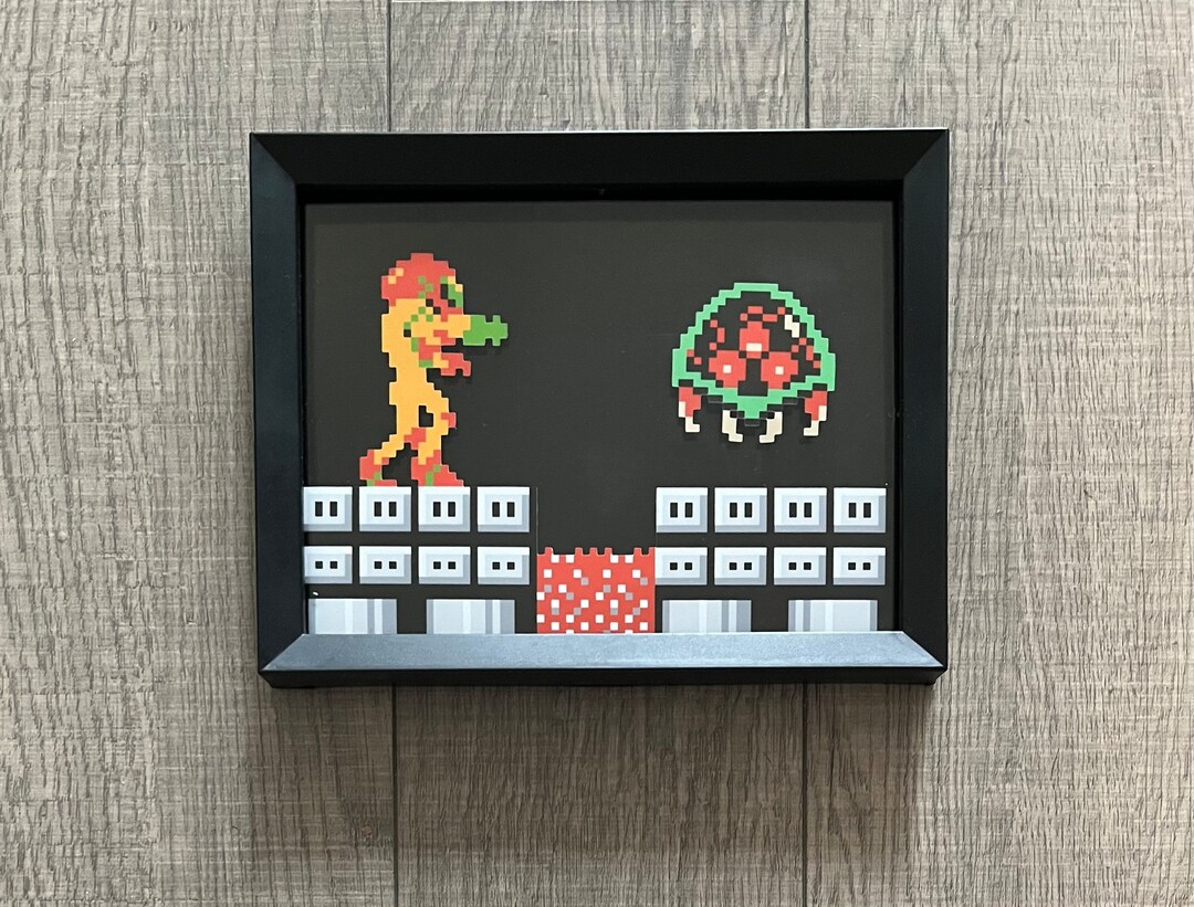 NES Metroid Shadowbox - Etsy