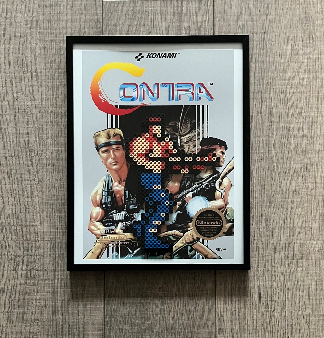 NES Contra Pixel Box Art - Etsy