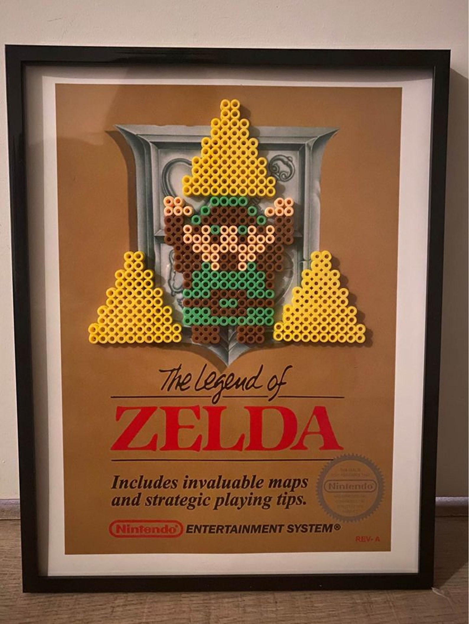 NES The Legend of Zelda Pixelated Box Cover Art. | Etsy