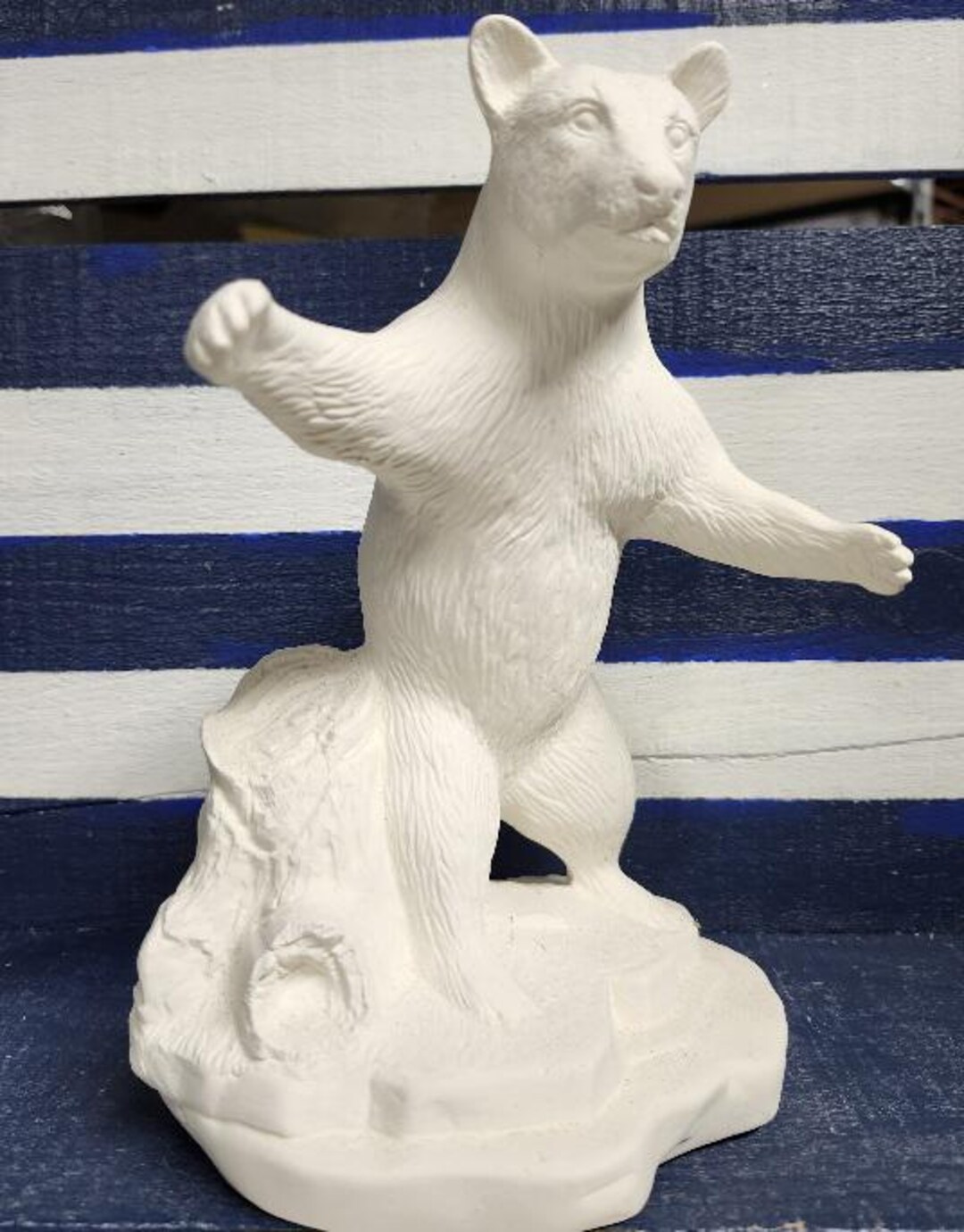 Ceramic Bear Ready to Paint. Grizzly Bear Wildlife Unpainted Ceramic ...