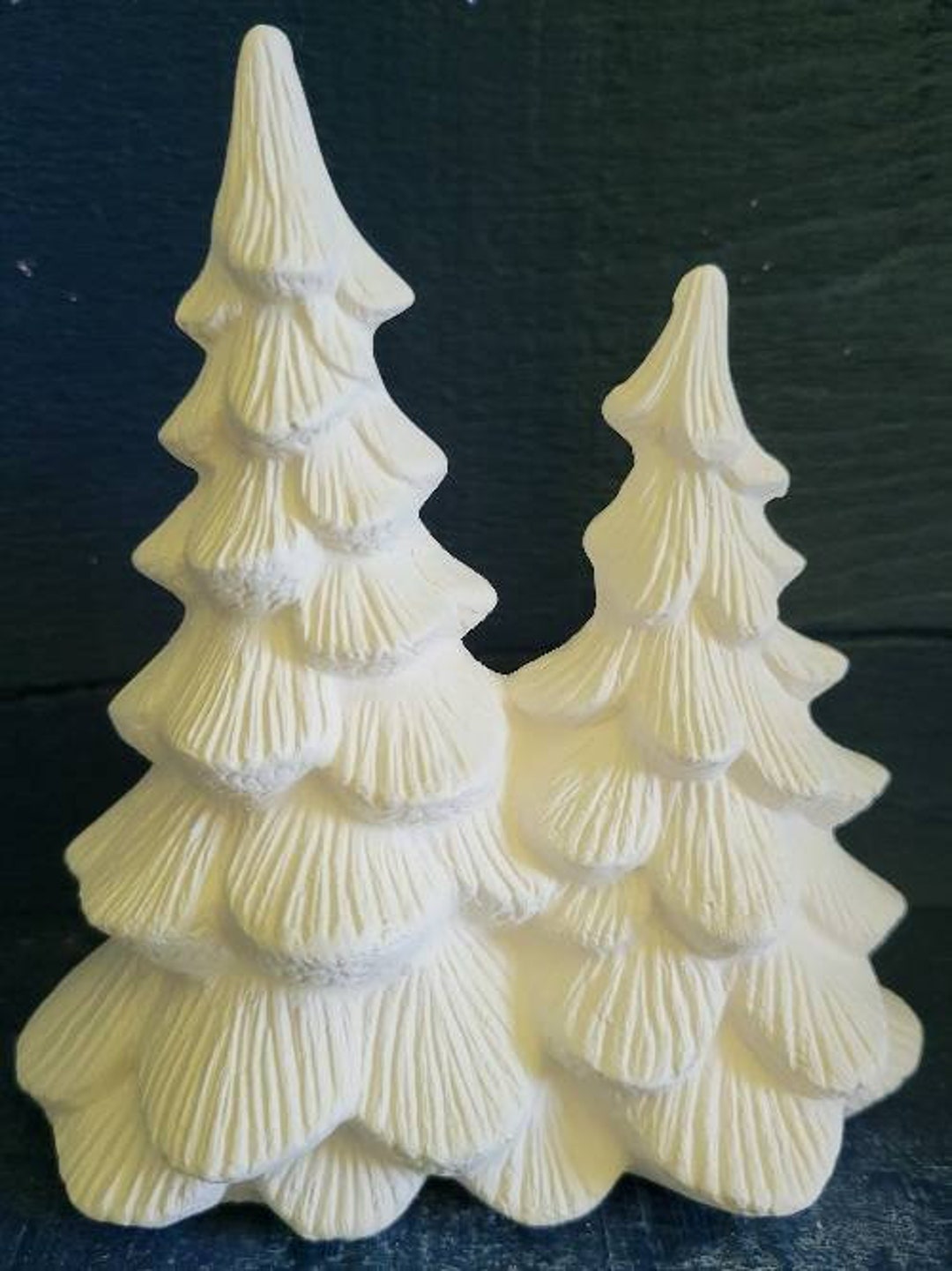 Ceramic Bisque Trees Ready to Paint or Glaze. Village Trees for ...