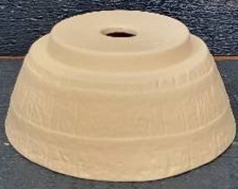 Ceramic Bisque Christmas Tree Draped Base Sierra Tree Replacement Base ...