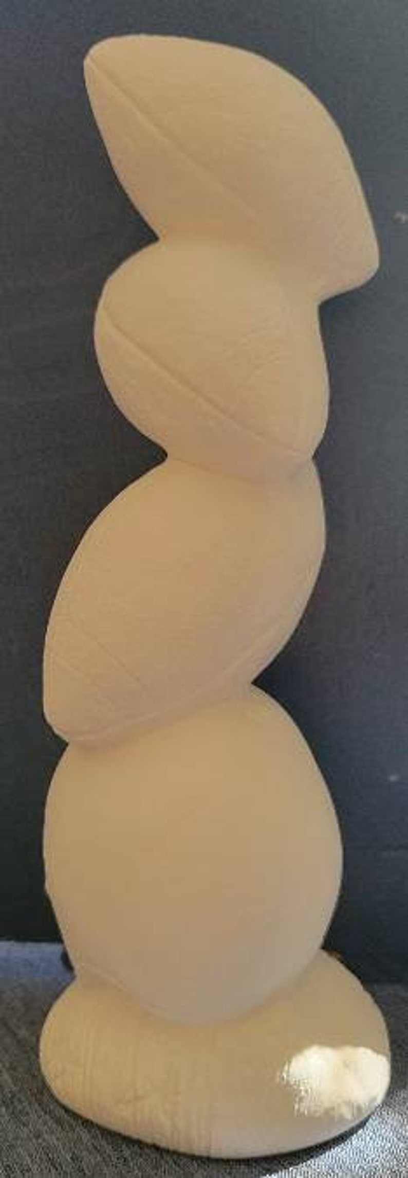 Ceramics to Paint. Stack of Footballs. Bisque Ceramic Pottery Ready to ...