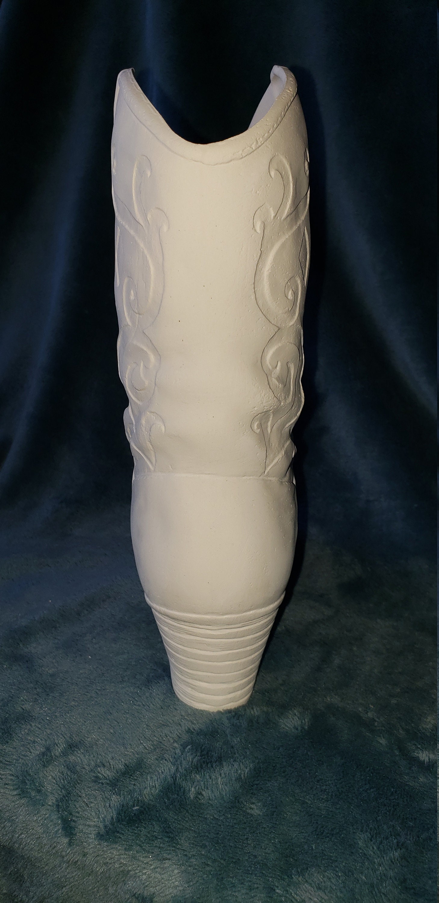 Ceramic Bisque Cowboy Boot Ready to Paint - Western Boot - Cowboy Boot ...