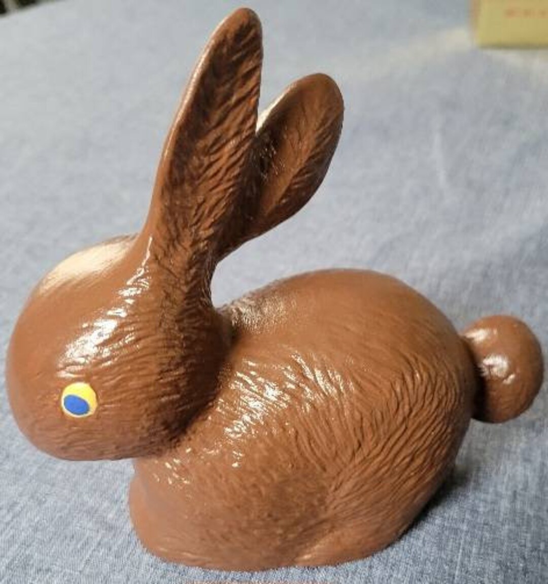 Faux Chocolate Bunny Painted and Ready to Ship. Easter Bunny Chocolate ...