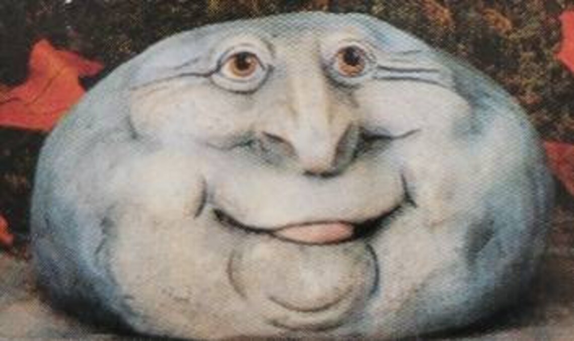 Ceramic Bisque Paint Your Own Garden Rock Face. Ceramic Stone - Etsy