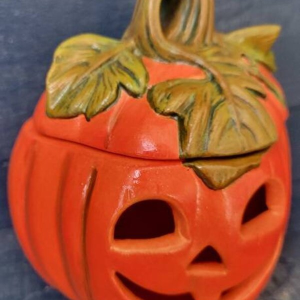 Large Ceramic Jack O Lantern - Etsy