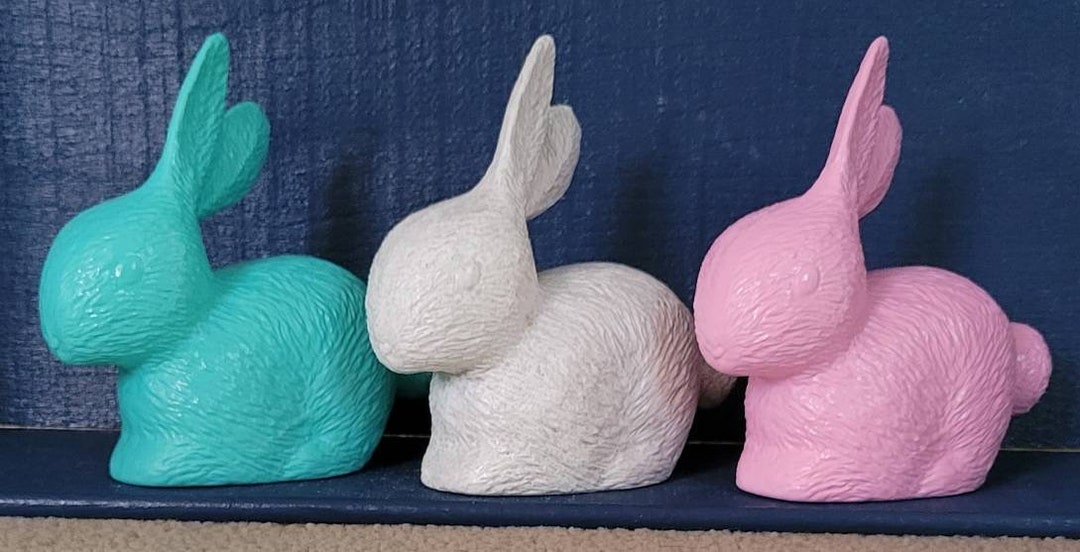 Faux Chocolate Bunny. Ceramic Chocolate Rabbits. Easter Rabbit. Hand ...