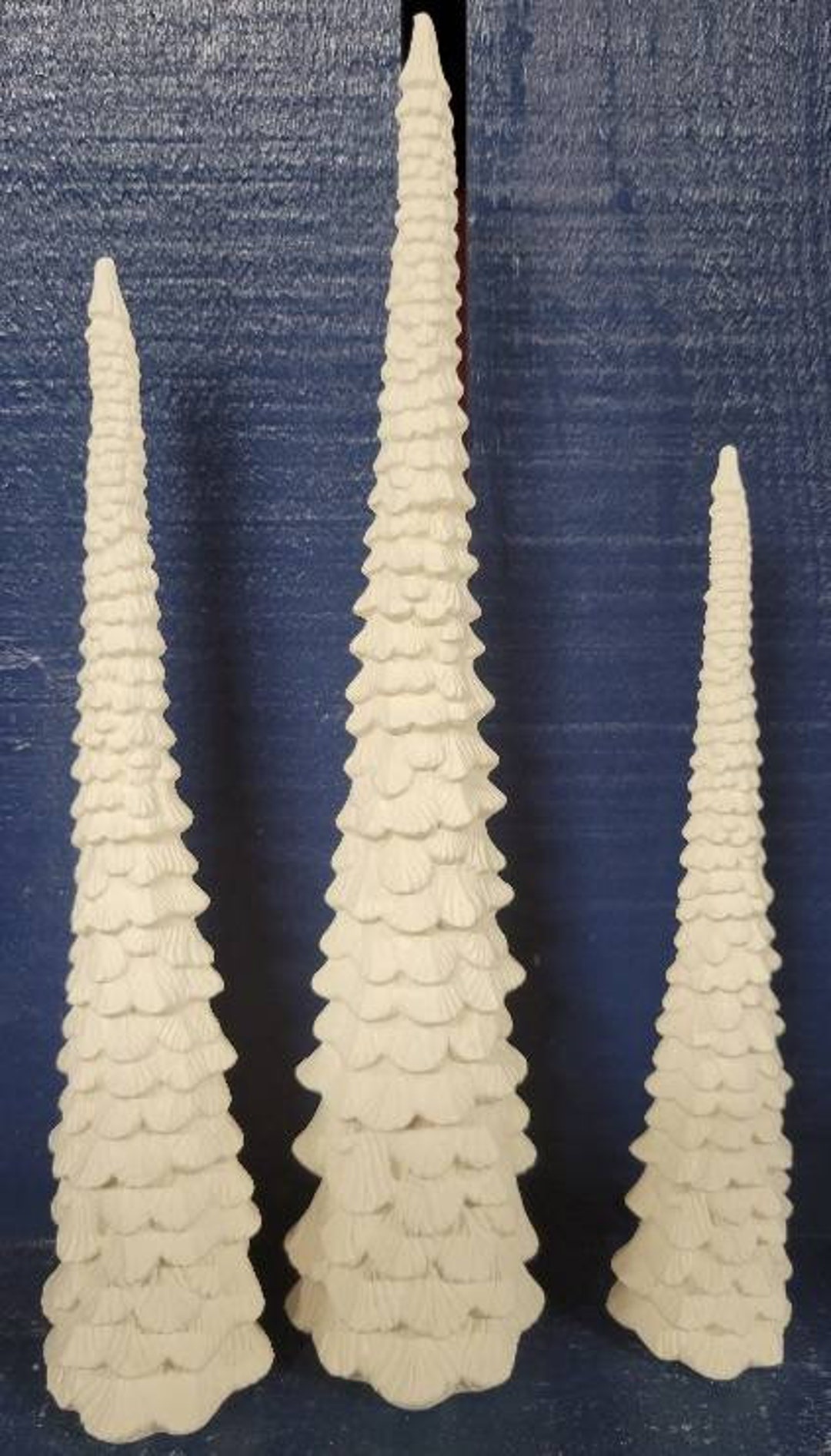 Ceramic Bisque Three Skinny Trees Ready to Paint. Trio of Tall Wispy ...