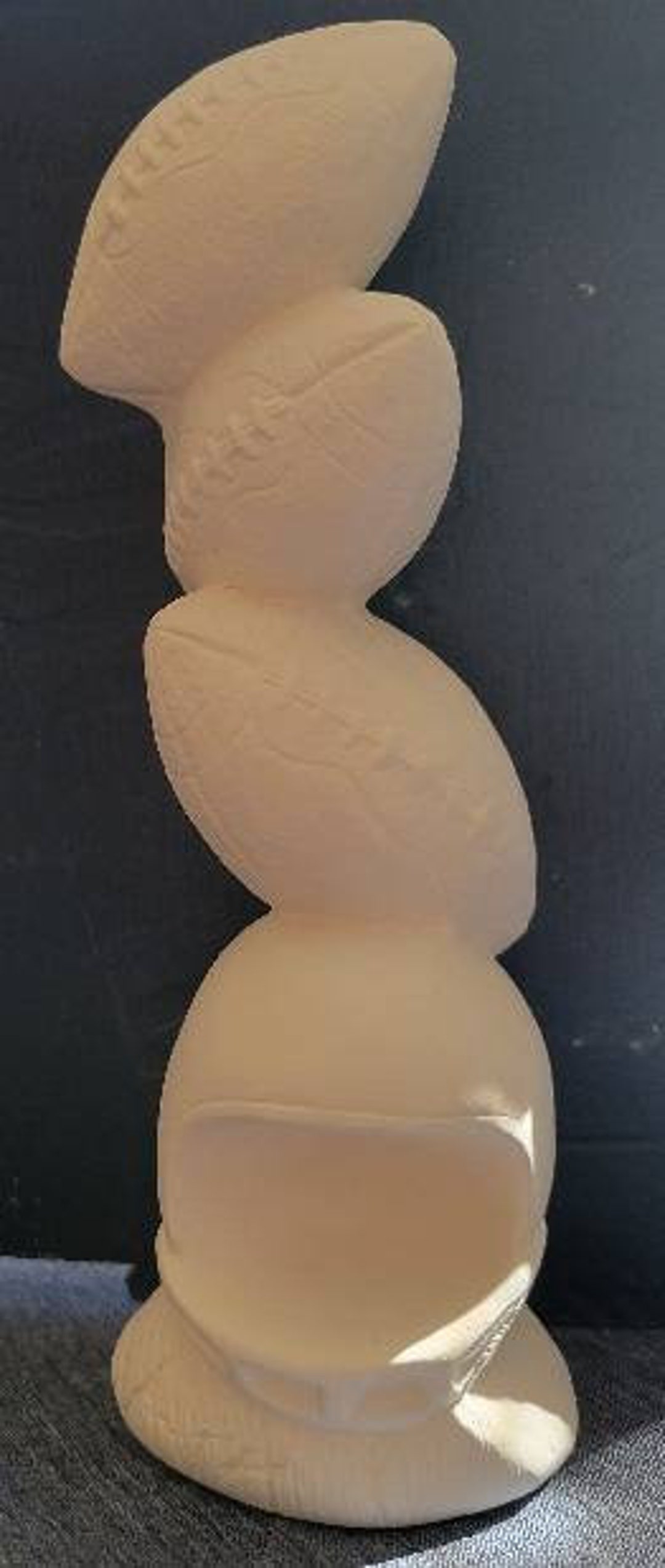 Ceramics to Paint. Stack of Footballs. Bisque Ceramic Pottery Ready to ...