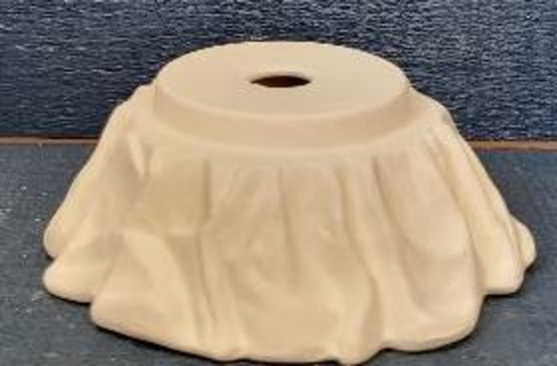 Ceramic Bisque Draped Tree Base. Nowell Mold, Replacement Base. Ready ...