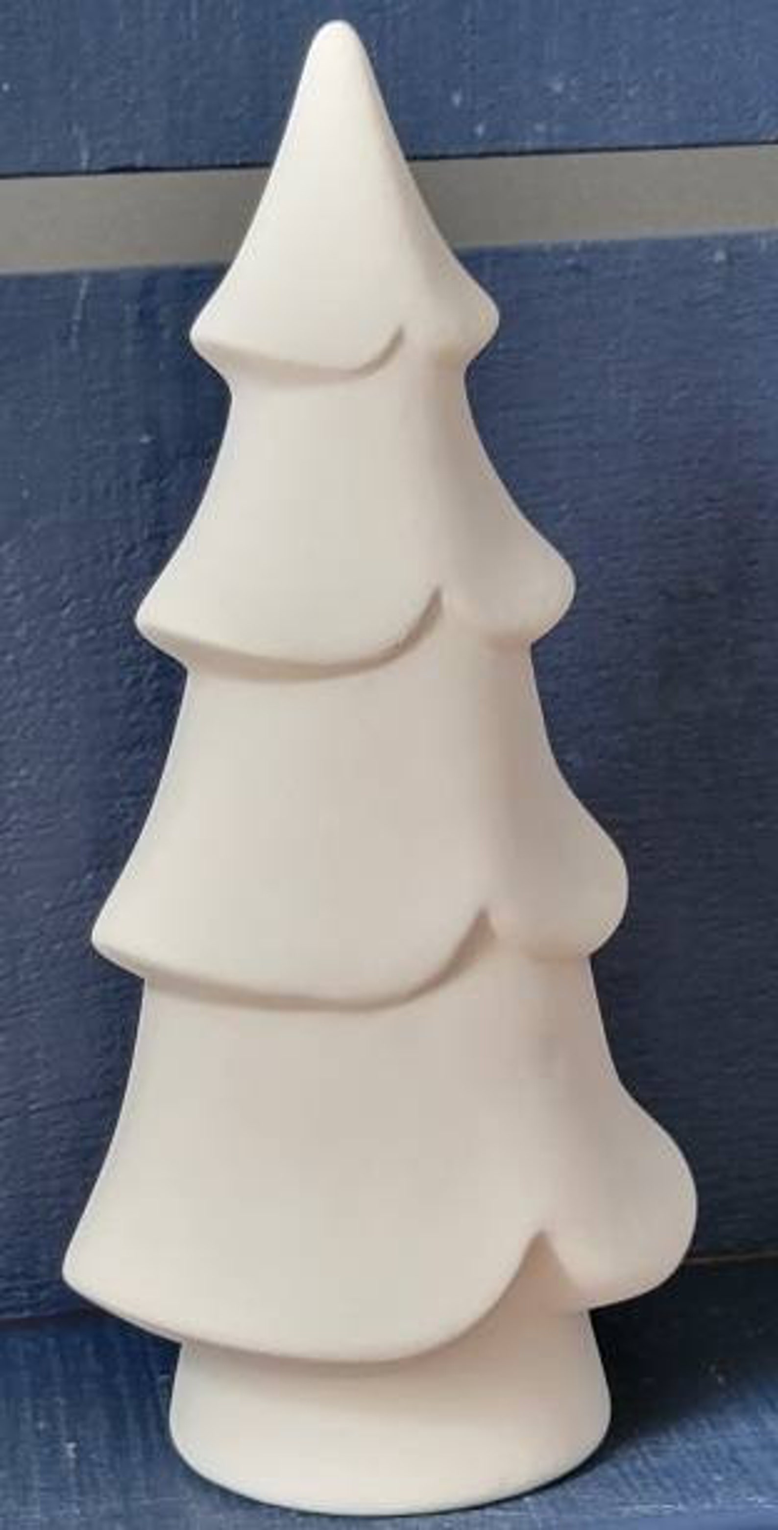 Modern Ceramic Christmas Tree Bisque Ready to Paint. so Many - Etsy