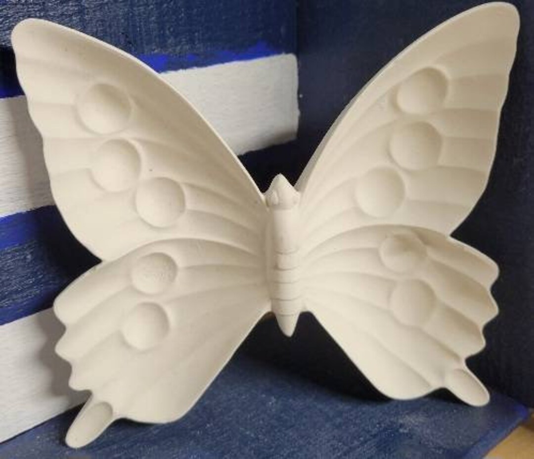 Unpainted Ceramic Butterfly Dish. Ready for You to Paint or Glaze ...