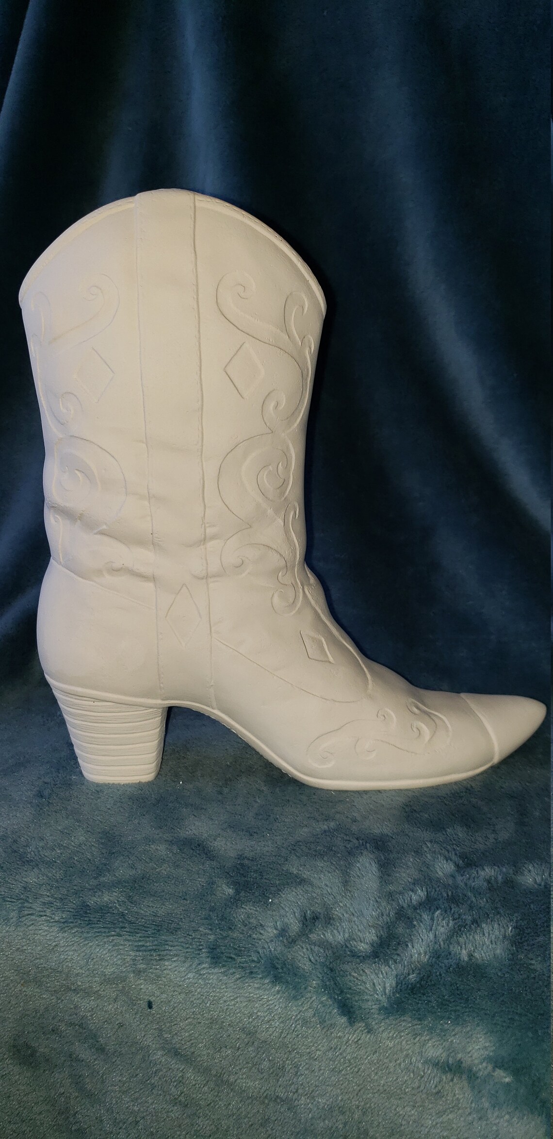 Ceramic Bisque Cowboy Boot Ready to Paint - Western Boot - Cowboy Boot ...